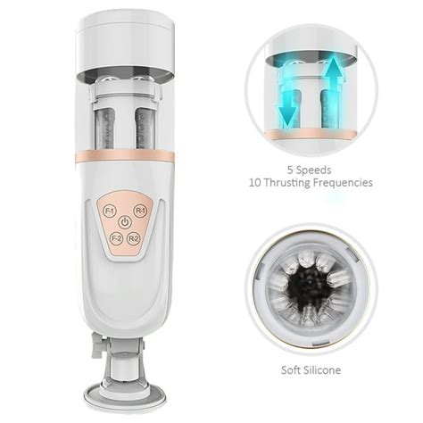 Automatic Male Masturbators Sex Toys With Powerful Vibrating And Thrusting And Sucking Modes Self