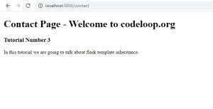 Flask Tutorial Template Inheritance In Flask Codeloop