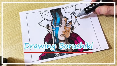 How To Draw Boruto Otsutsuki Mode Step By Step Boruto Drawing