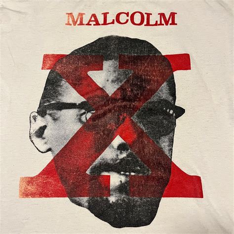 Late 80s 1990s Malcom X By Any Means Necessary Single Stitch Etsy