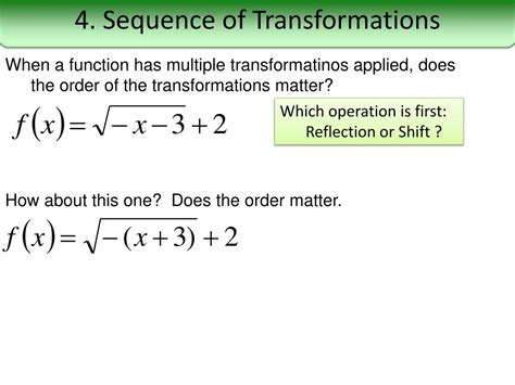 ppt 2 6 function transformations powerpoint presentation free