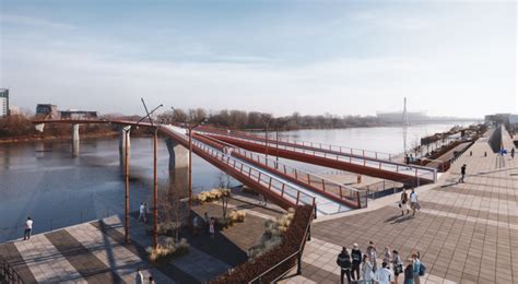 Nowa Pieszo Rowerowa K Adka W Warszawie Polska Sztuka Krajobrazu
