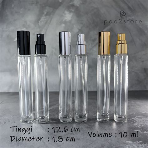 Jual Botol Spray 10ml Kaca TEBAL Tutup Metal Model Pen Parfum