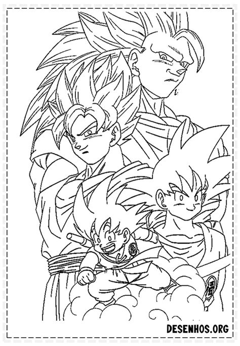 Goku Menino Para Pintar E Colorir Imprimir Desenhos Desenho Goku