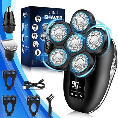 Buy Sakioo Electric Head Shaver For Bald Men 6 In 1 Mens Razor
