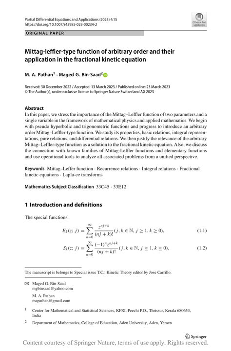 mittag leffler type function of arbitrary order and their application in the fractional kinetic