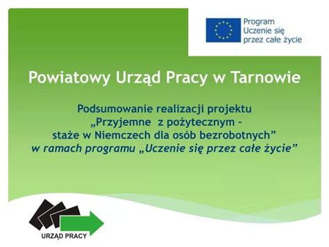 PPT Powiatowy Urząd Pracy w Tarnowie PowerPoint Presentation free
