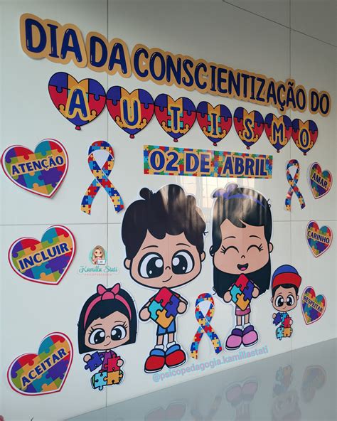 Painel Dia Do Autismo Psicopedagoga Kamilla Stati