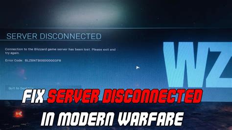 COD Warzone How To Fix Server Disconnect Issue YouTube
