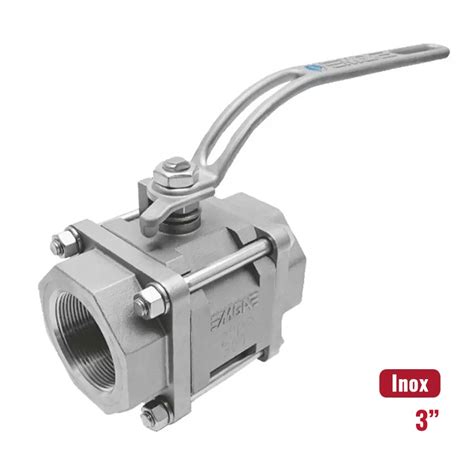 Válvula Esfera 3 Pol Tripartida em Inox