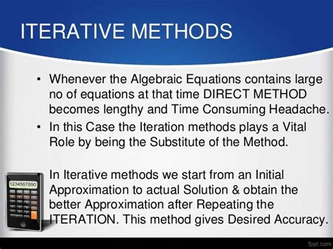 iterative methods