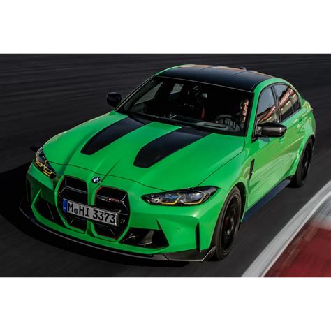 2024 BMW M3 CS Leaks In All Its Green Goblin Competition Sport Glory