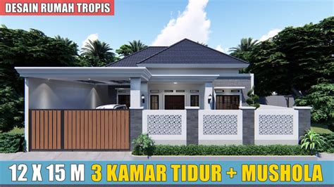 Desain Rumah X Meter Kamar Tidur Ada Musholanya Youtube