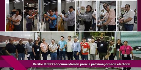 IEEPCO recibe documentación para la jornada electoral del dos de junio