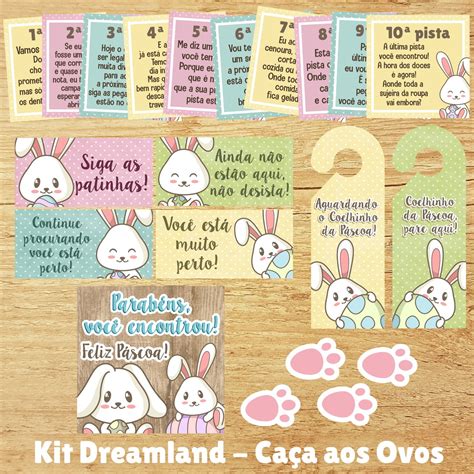 Kit Caça aos Ovos Páscoa Elo7 Produtos Especiais