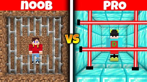 NOOB Vs PRO SECURITY PRISON BUILD CHALLENGE In Minecraft YouTube