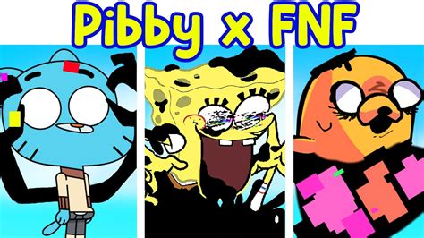 Friday Night Funkin Vs Pibby Spongebob Pibby Gumball Pibby Finn