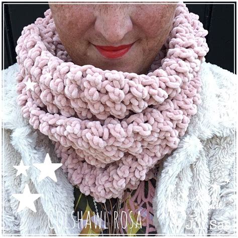 Gehaakte Colshawl Rosa Handmade By Juf Sas