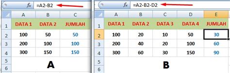 Rumus Excel Penjumlahan Dan Pengurangan IMAGESEE