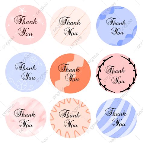 Thank You Sticker PNG Transparent Thank You Png Cute Sticker For