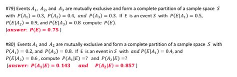 solved 79 events a1 a2 and a3 are mutually exclusive and