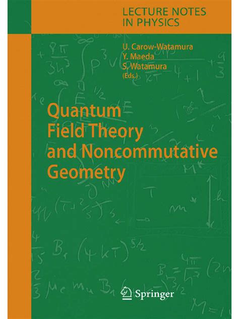 quantum field theory and noncommutative geometry pdf