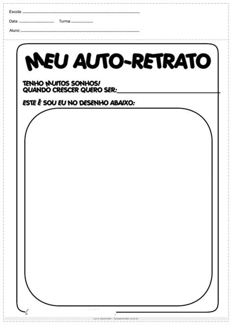 Atividades Identidade E Autonomia Atividade Educativa Ler E Aprender