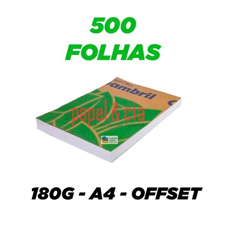 Folhas Papel Offset G A Branco Chambril