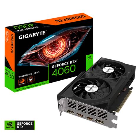 Tarjeta De Video Gigabyte NVIDIA GeForce RTX 4060 WINDFORCE OC 8GB