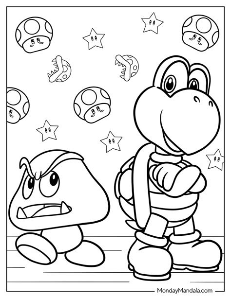 20 Goomba Coloring Pages Free PDF Printables