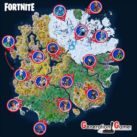 Fortnite Chapitre 4 Saison 1 Carte Du Jeu Avec Emplacements De Tous