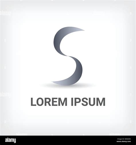Letter S Vector Logo Design Template Wave Icon Spiral Sign Curve
