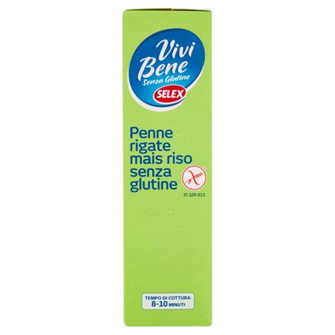 Selex Vivi Bene Senza Glutine Pasta Di Mais E Riso Penne Rigate Senza