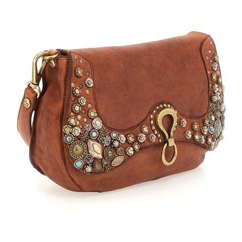 Borsa Monospalla Bella Di Notte Cognac Campomaggi