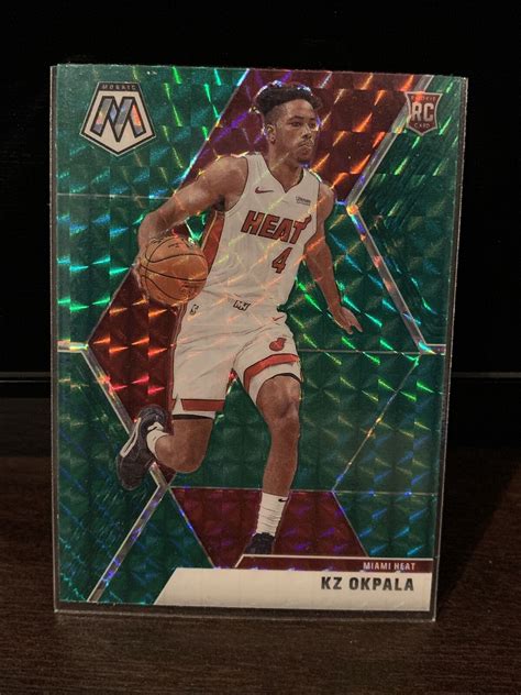KZ OKPALA Green Prizm Rc Rookie 2019 20 Panini Mosaic Miami Heat EBay