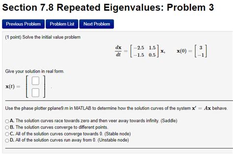 solved section 7 8 repeated eigenvalues problem 3 previous