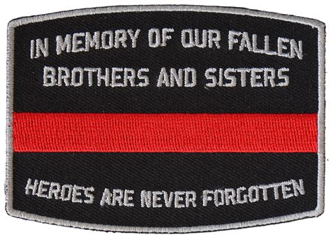 Fallen Firefighter Memorial Patch Embroidered Patches By Ivamis Patches