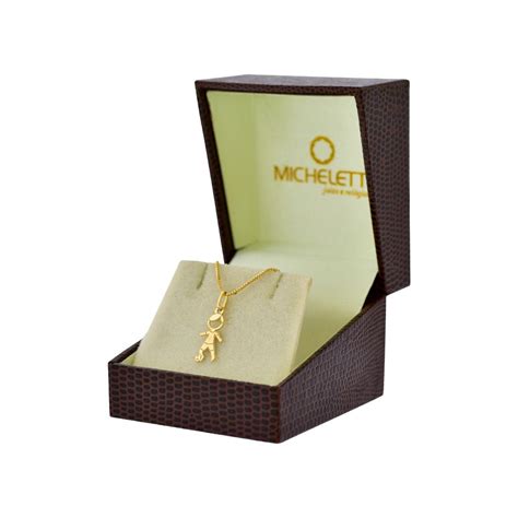 Pingente Filho de Ouro 18K Para Mãe de Menino