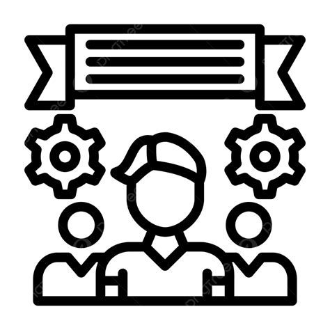 ícone De Linha De Trabalho Em Equipe Vetor PNG ícone De Trabalho Em