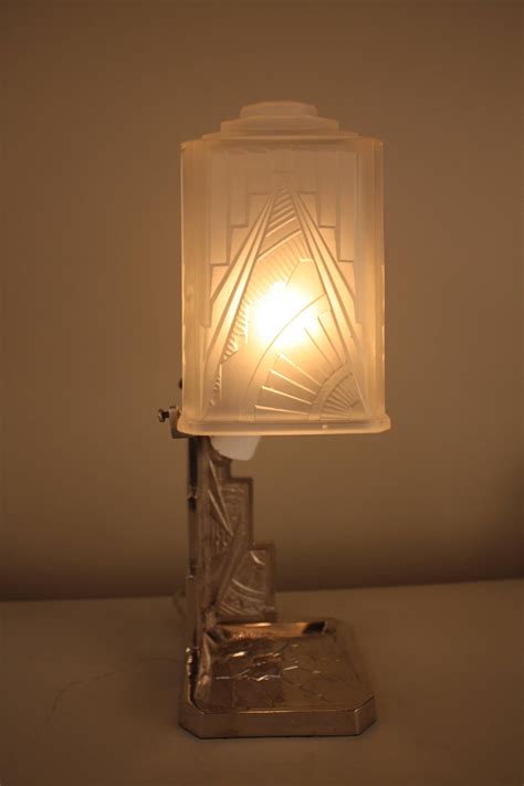 French Art Deco Table Lamp By Des Hanots At 1stDibs