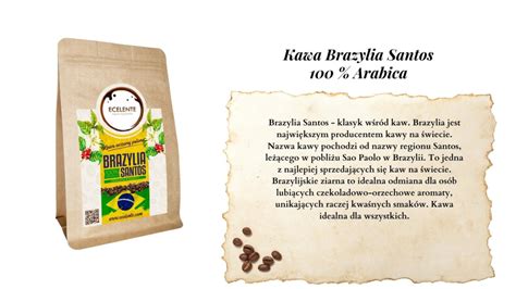 Kawa Ziarnista Brazylia Santos 200g Speciality 100 Arabica Świeżo