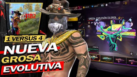 ESTO TIENE LA NUEVA GROZA EVOLUTIVA DE FREEFIRE YouTube