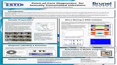point of care diagnostics for sexually transmitted infections poster technology networks