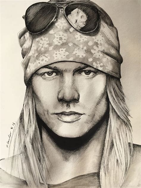 Axl Rose Guns N Roses Drawing By Billyboyuk On DeviantArt