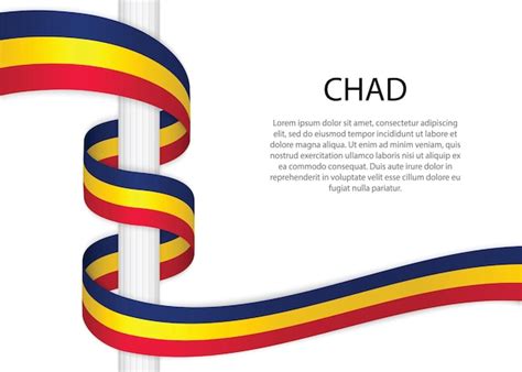 Croquis Dibujados A Mano Bandera De Chad Icono De Vector De Estilo De