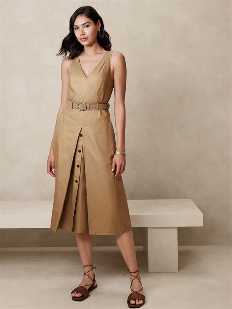 Drop Waist Midi Dress Banana Republic Factory