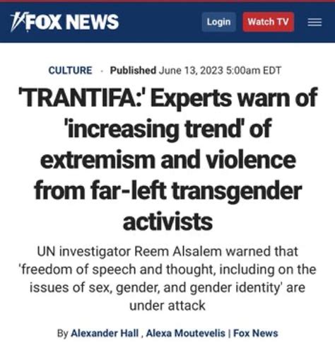 The Intellectualist On Twitter Fox News Trantifa