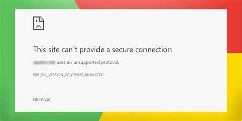 How To Fix ERR SSL VERSION OR CIPHER MISMATCH Error Tech News Today