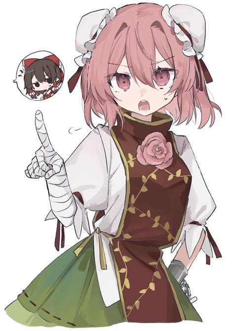 Hakurei Reimu And Ibaraki Kasen Touhou Drawn By Chu Yuzumeno Danbooru
