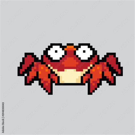 Pixel Art Illustration Crab Pixelated Sea Crab Sea Crab Pixelated For The Pixel Art Game And